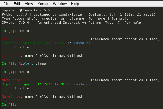 Option To Make Colors Linux Default In Config · Issue 395 · Jupyterqtconsole · Github 