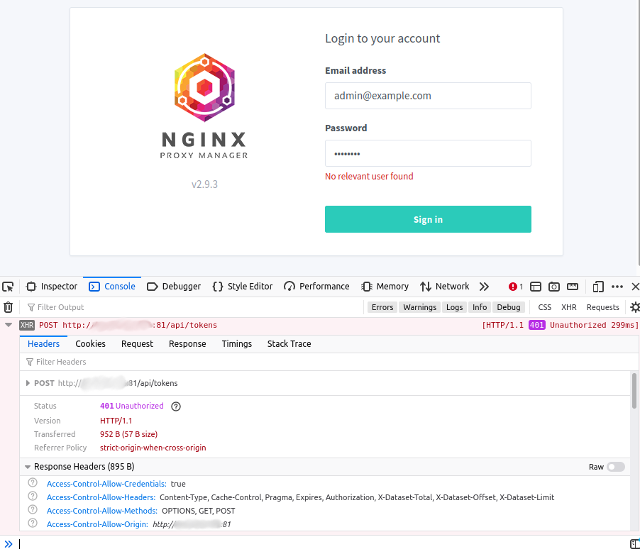 Passwords Containing Symbol Break The Login · Issue 1120 · Nginxproxymanagernginx Proxy