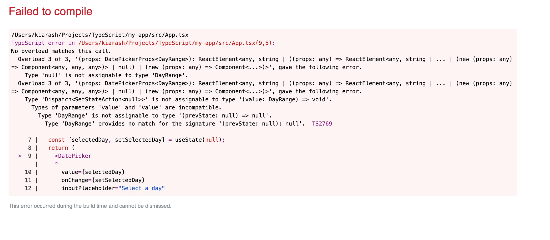 calender with typescript · Issue #100 · Kiarash-Z/react-modern-calendar-datepicker · GitHub
