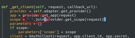 Trello Invalid scope When scope is list in url · Issue #2378 · pennersr/django-allauth · GitHub