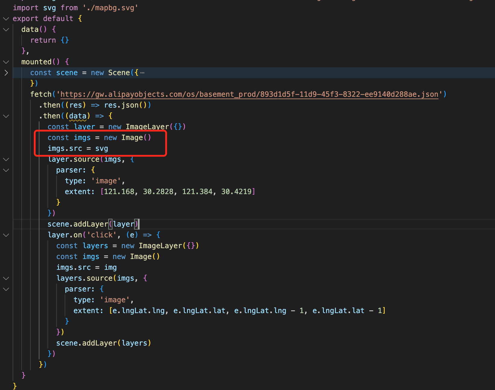 在使用ImageLayer时，layer.source传入svg格式的图片时，这个图片图层展示不出来，png的可以。 · Issue #1865 · antvis/L7 · GitHub