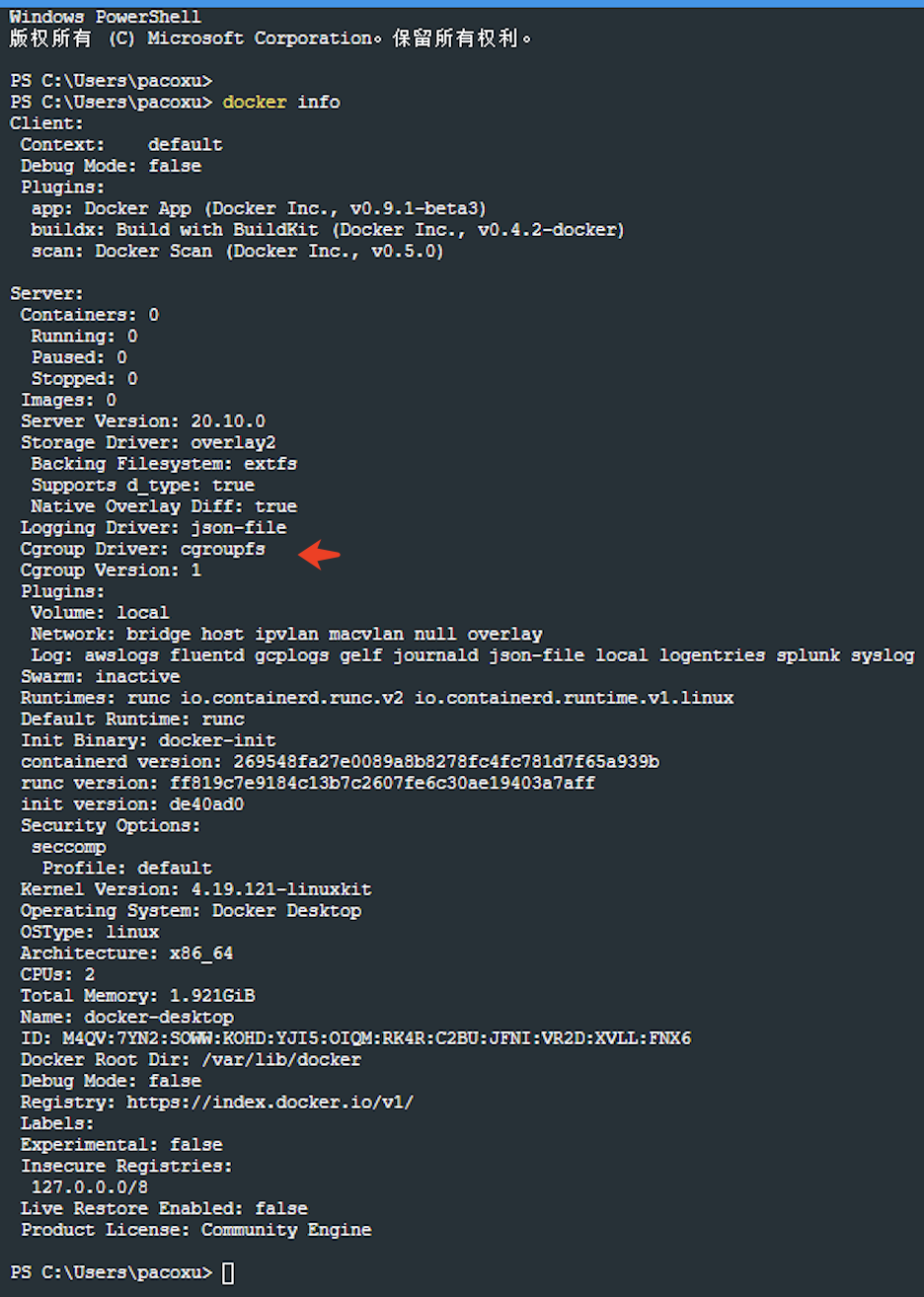 Kubelet Dont Check For The Docker Cgroup Driver On Windows · Issue 97759 · Kubernetes