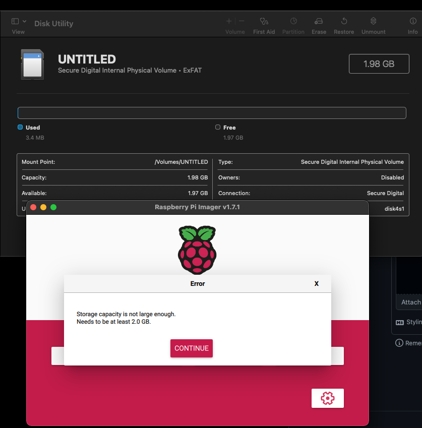 2GB cards not supported, despite imager asking for "at least 2GB" · Issue #354 · raspberrypi/rpi ...