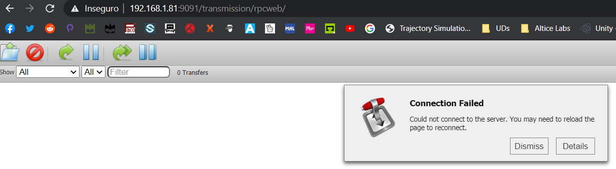 Transmission Connect Function - Error: Could not get session ID · Issue #1583 · causefx/Organizr ...