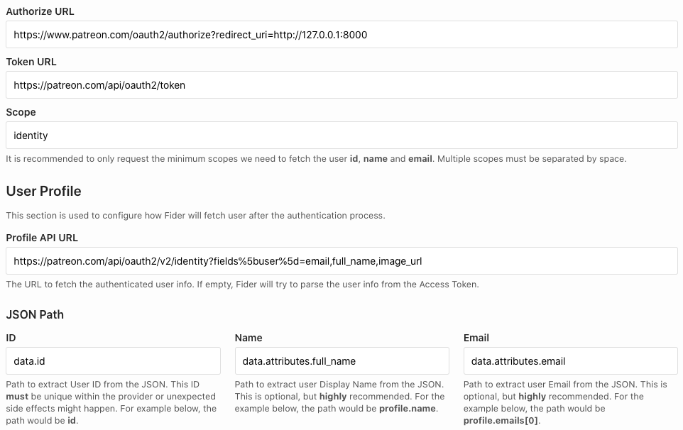 Help with custom OAuth · Issue #870 · getfider/fider · GitHub