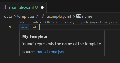 schema validation conflicts with other vscode extension on templates ...