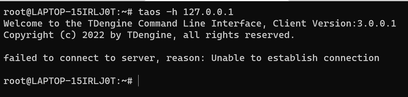 Wsl1 Cant Connect To 30 Taosd Service · Issue 16425 · Taosdatatdengine · Github