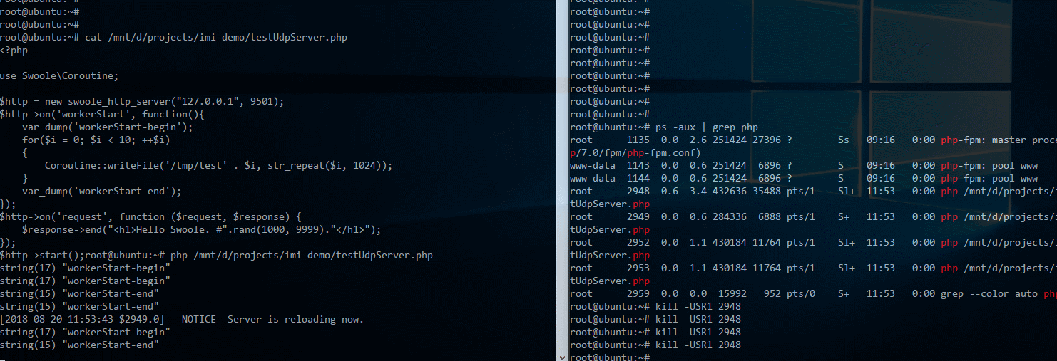 workerStart + Coroutine::writeFile + 热重启 BUG · Issue #1892 · swoole/swoole-src · GitHub