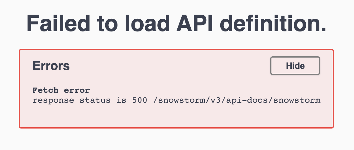 Snowstorm release 8.2.2 - Swagger page does not load · Issue #537 · IHTSDO/snowstorm · GitHub