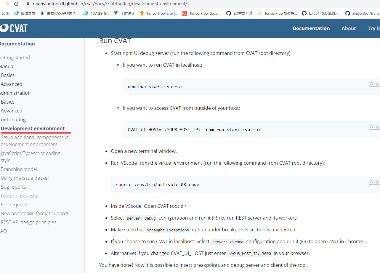 Development environment failed · Issue #4650 · cvat-ai/cvat · GitHub