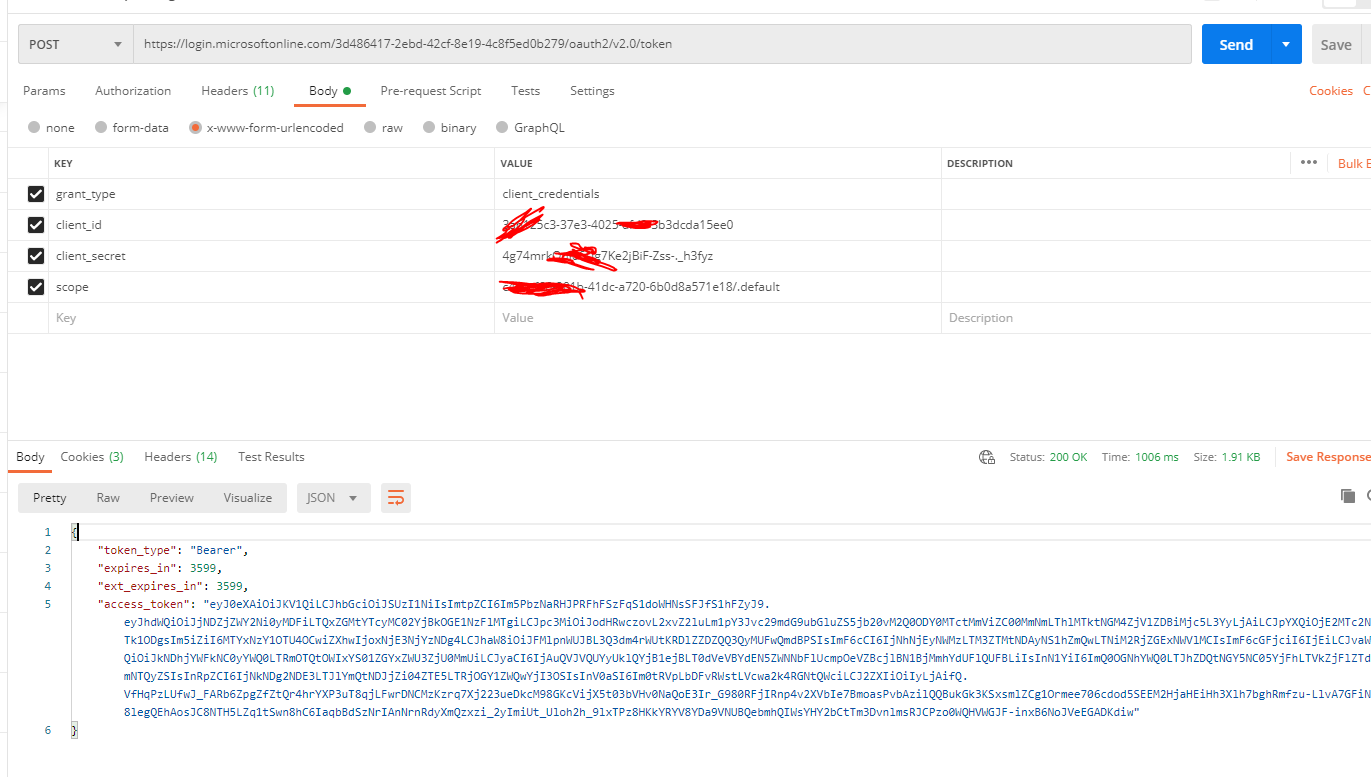 Bug: im using axios to make a post call to get bearer token. this is working fine in postman but ...