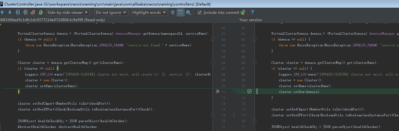 NullPointerException occurs when cluster init without setting dom · Issue #1008 · alibaba/nacos ...
