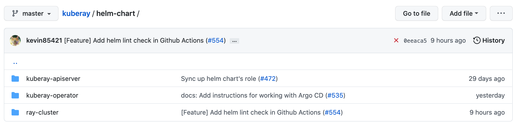 Bug Chart Releaser Action Only Release Ray Cluster Chart · Issue 561 · Ray Projectkuberay 5073