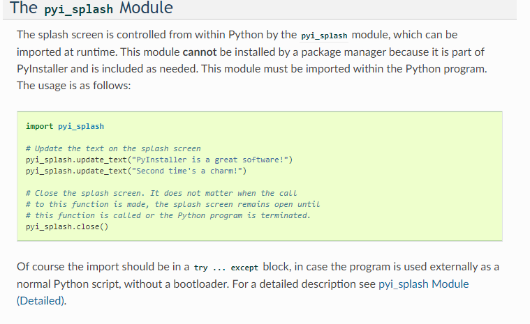 How exactly do you use the pyi_splash module? · pyinstaller · Discussion #6174 · GitHub