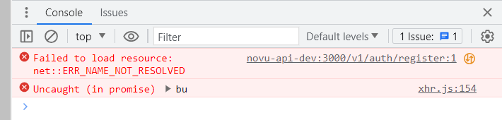 🐛 Bug Report: Novu Application getting Network Error while getting singup · Issue #3602 · novuhq ...