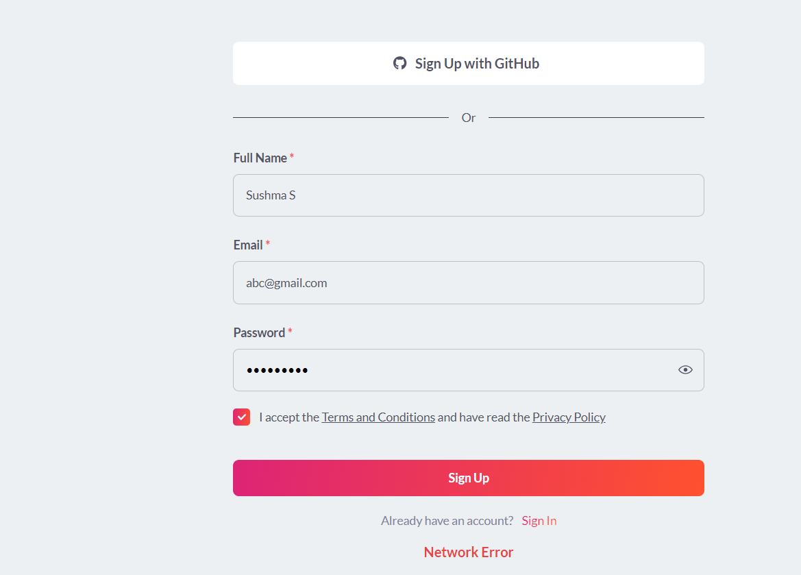 🐛 Bug Report: Novu Application getting Network Error while getting singup · Issue #3602 · novuhq ...