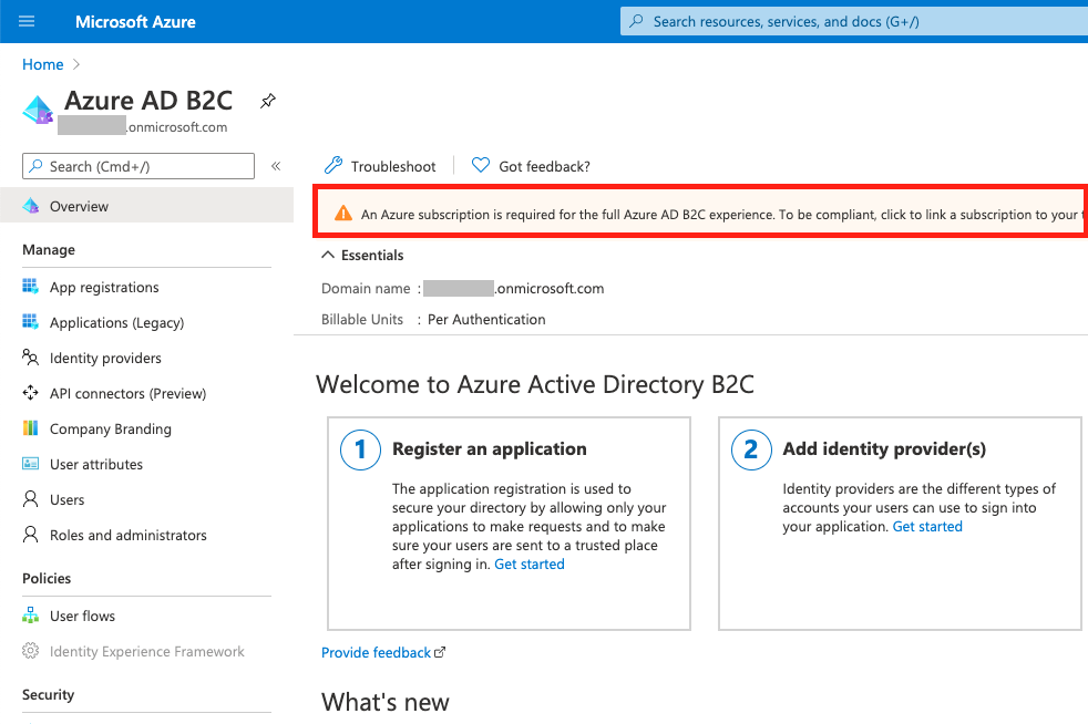 User Flows menu option not showing · Issue #64951 · MicrosoftDocs/azure-docs · GitHub