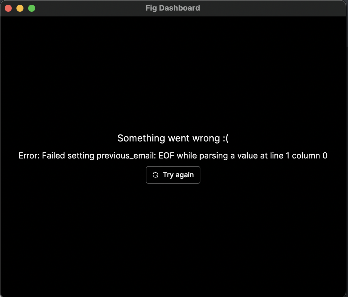 `Something went wrong :(` post-auth code entry · Issue #2010 · withfig/fig · GitHub