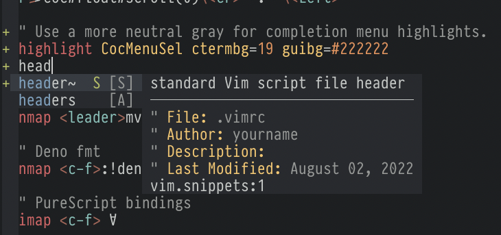 changed highlight group for new autocomplete menu? · Issue #3980 · neoclide/coc.nvim · GitHub