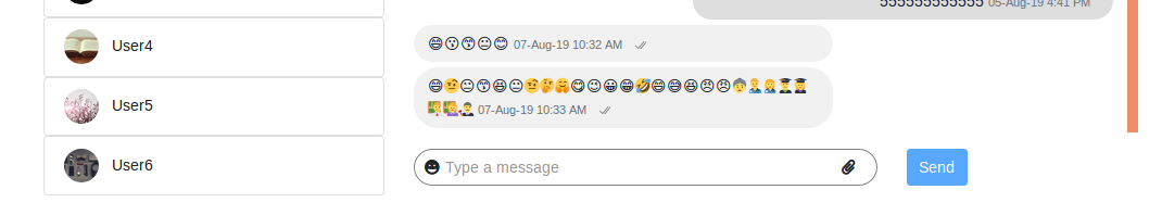 showing emojis in black and white, I need in original way that are ...