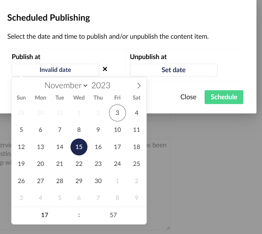 Scheduling Posts Gives Invalid Date In Umbraco 12 3 · Issue 15131