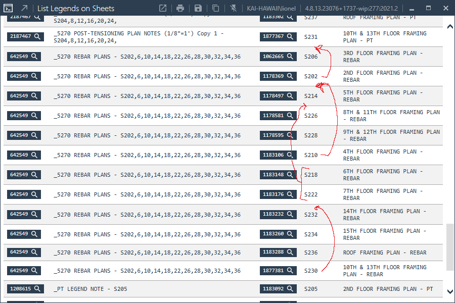 sort 'List Legends on Sheets' by Sheet Number (after Legend Name) [clarified] · Issue #1766 ...