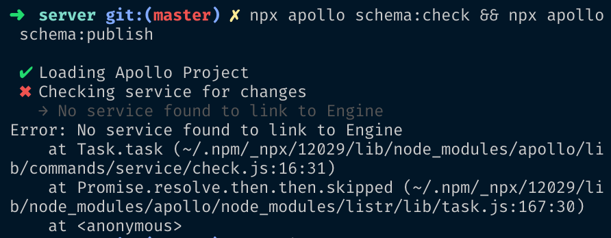 Error publishing schema when following tutorial · Issue #239 · apollographql/apollo · GitHub