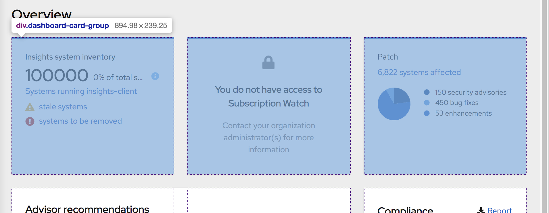 Remove max-height from first card group · Issue #110 · RedHatInsights/insights-dashboard · GitHub