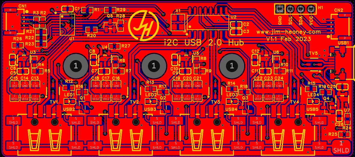 GitHub - JimHeaney/i2c-usb-hub: An i2C Controllable USB 2.0 Hub