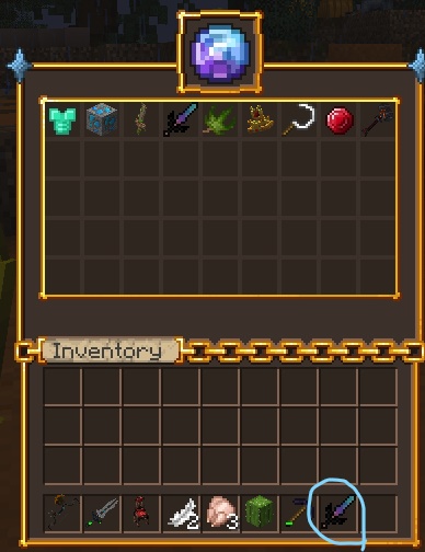 Small issue with the Energy Crystal Sword and the Menu Items texture ...
