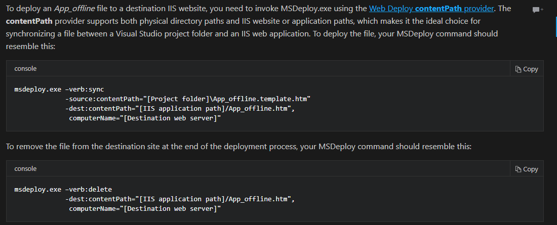 Support for custom App_Offline.htm file · Issue #6692 · microsoft/azure-pipelines-tasks · GitHub