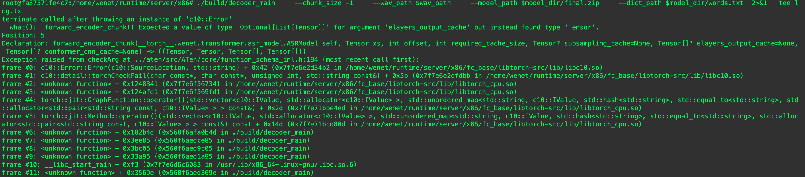 Decoding With Own Model Getting Error · Issue 1162 · Wenet E2e Wenet · Github
