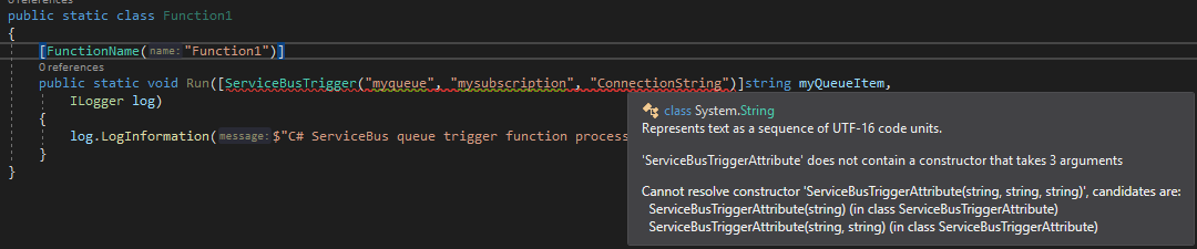Azure Functions V2 DotNetCore ServiceBus claims ...