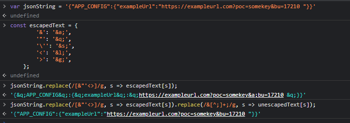 (Un)escapeText methods in platform-browser transferstate does not handle content with & well ...