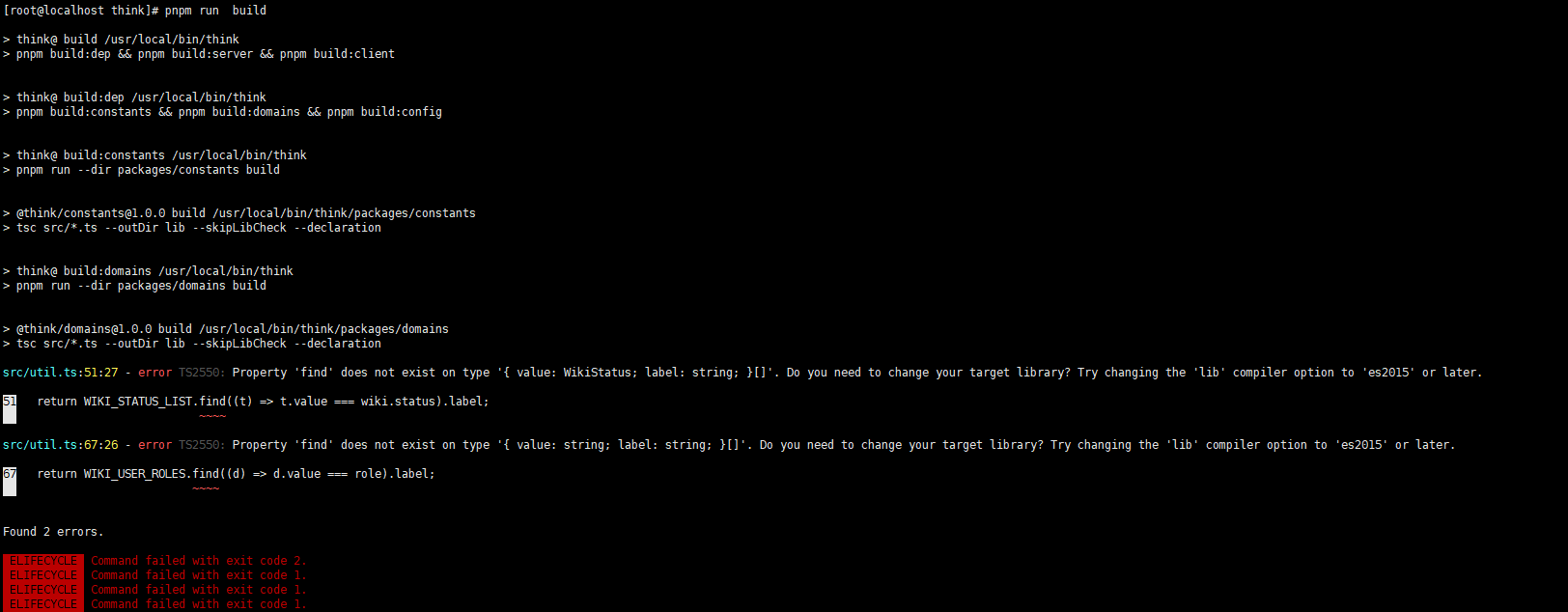 按照操作说明书，无法运行，报一堆问题 · Issue #46 · fantasticit/think · GitHub