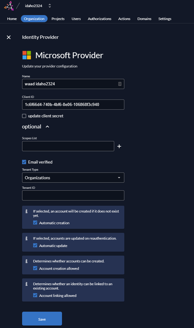 Auto-Link existing local org account to external IDP · Issue #5636 · zitadel/zitadel · GitHub