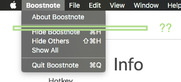[Feature Request] Add Preferences to OSX menu · Issue #916 · BoostIO/BoostNote-Legacy · GitHub