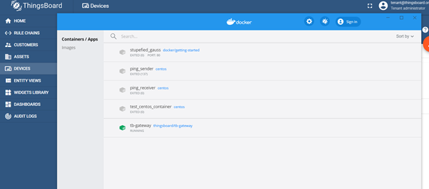 Unable to get connectivity between thingsboard server(win 10) and tb-gateway (windows docker ...