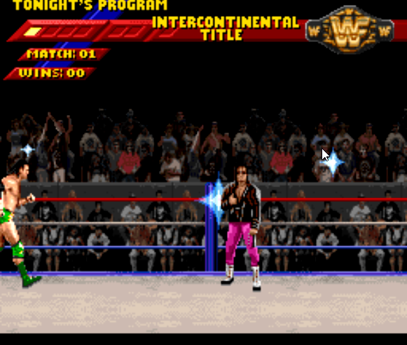 WWF WrestleMania - The Arcade Game - Screen stays black when gameplay starts + bad flickering ...