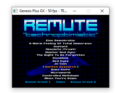 Remute - Technoptimistic refuses to run due to inaccuracy · Issue #295 · ekeeke/Genesis-Plus-GX ...