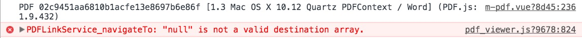 "PDFLinkService_navigateTo: "null" is not a valid destination array." · Issue #8911 · mozilla ...