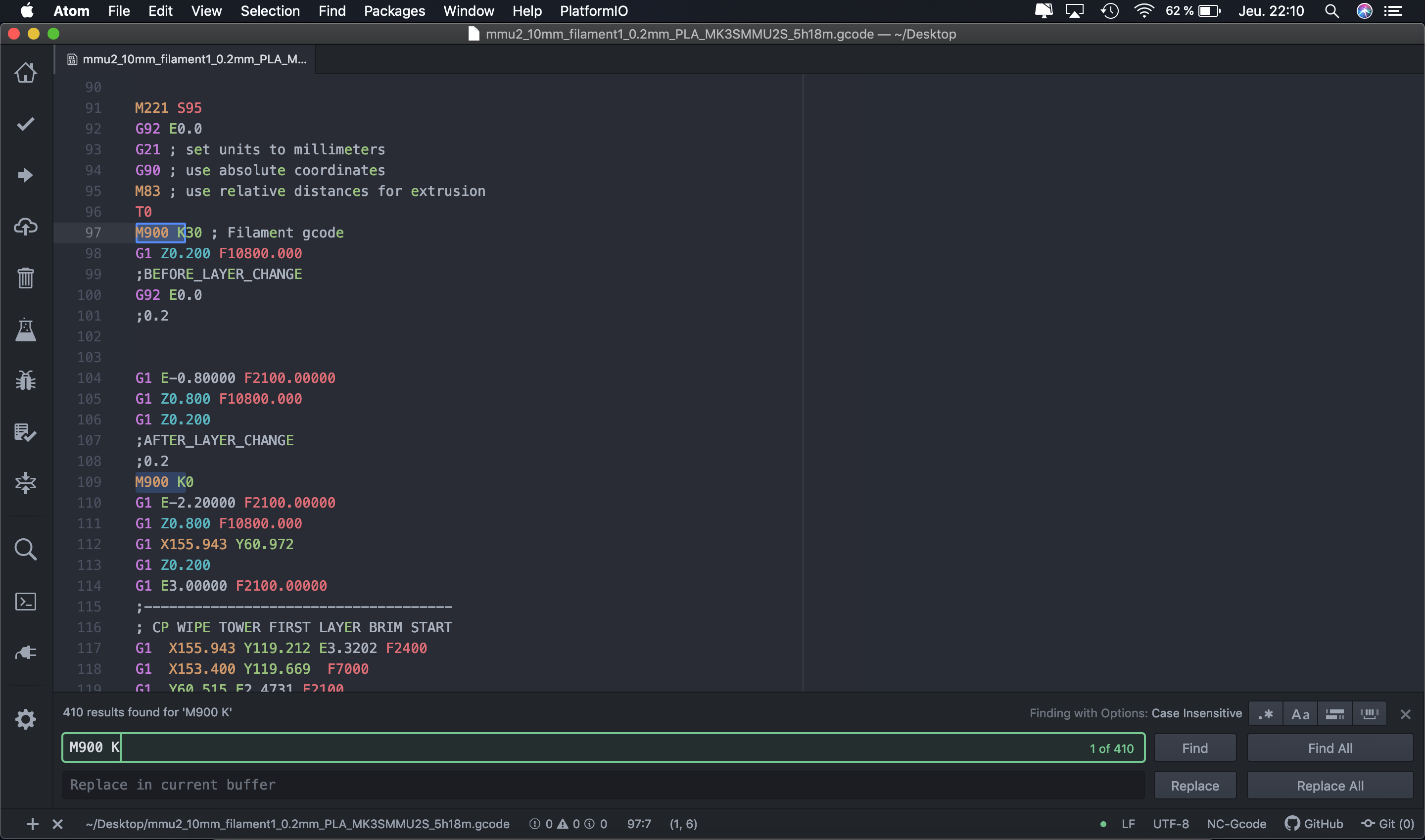 [Bug Report] PrusaSlicer add unexpected M900 K0 values · Issue #2770 ...