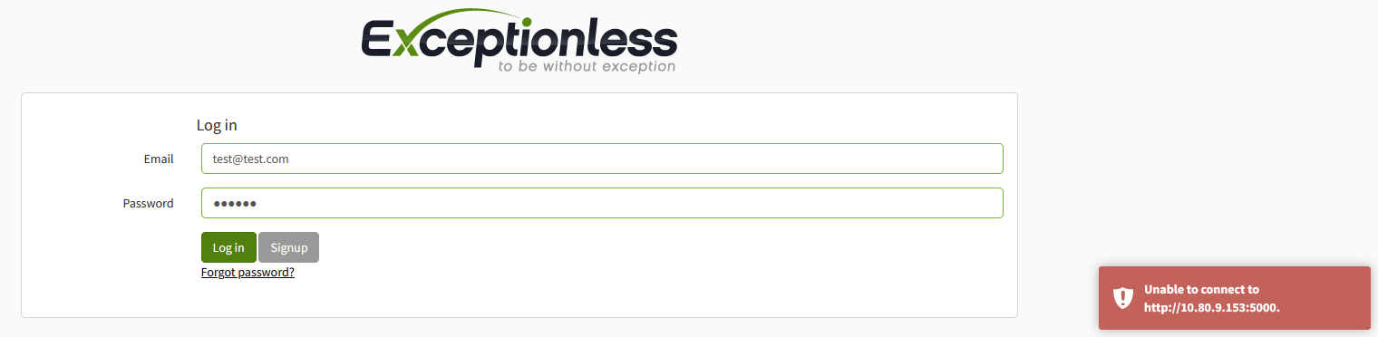 Default Docker Compose Cors Failed · Issue 1197 · Exceptionless Exceptionless · Github