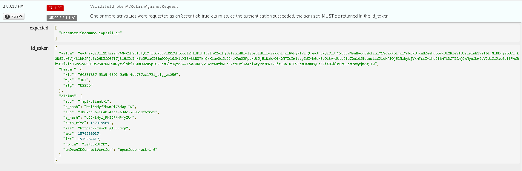FAPI : acr requested claim is not returned in id_token · Issue #1230 · GluuFederation/oxAuth ...