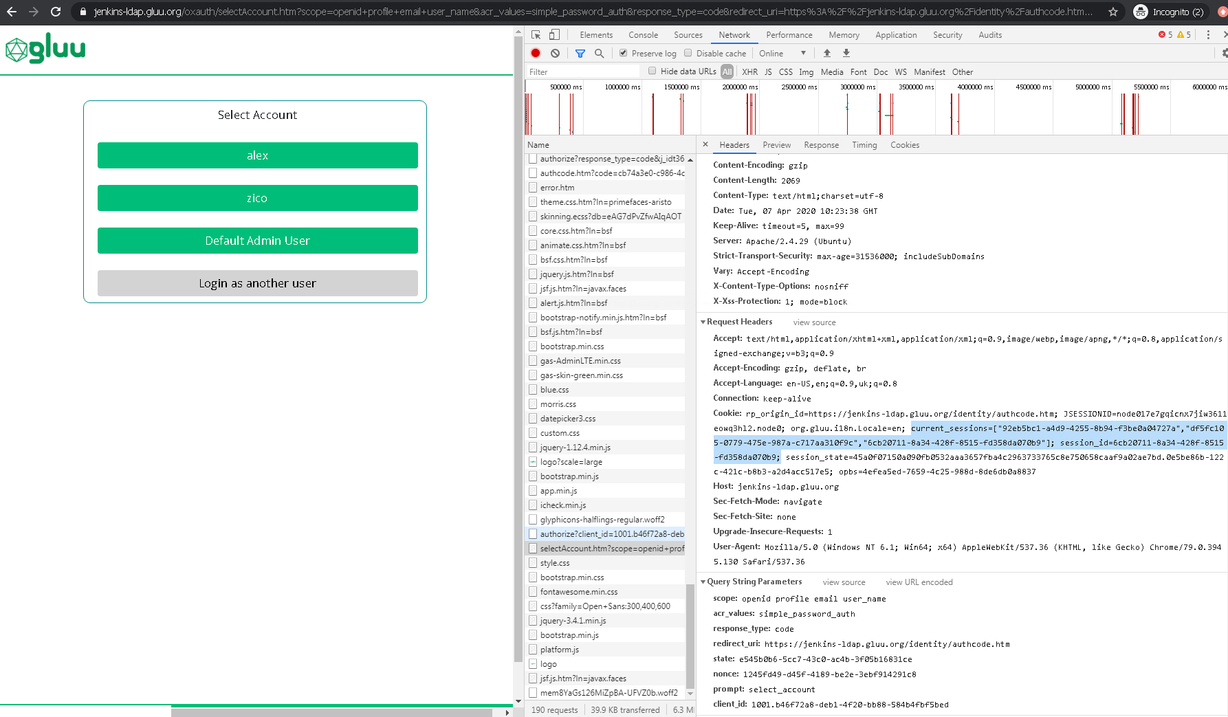 Support OpenID Connect prompt=select_account Authn request · Issue #1290 · GluuFederation/oxAuth ...
