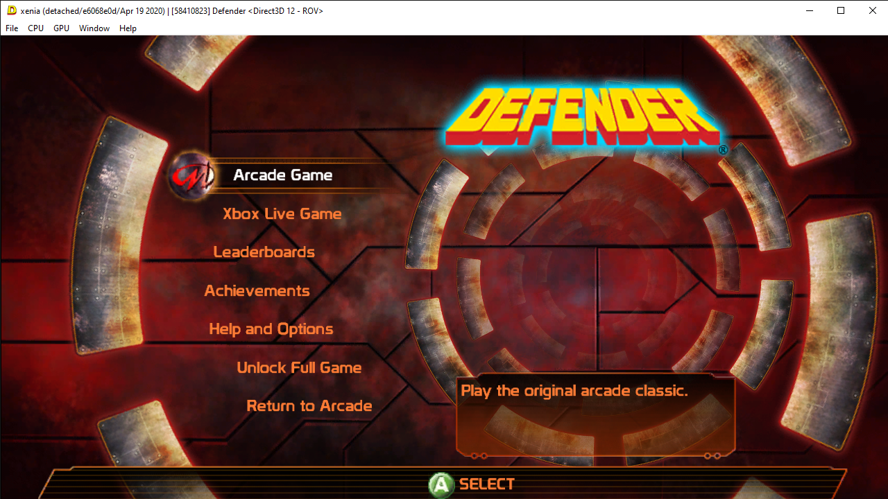 58410823 - Defender · Issue #137 · xenia-project/game-compatibility · GitHub