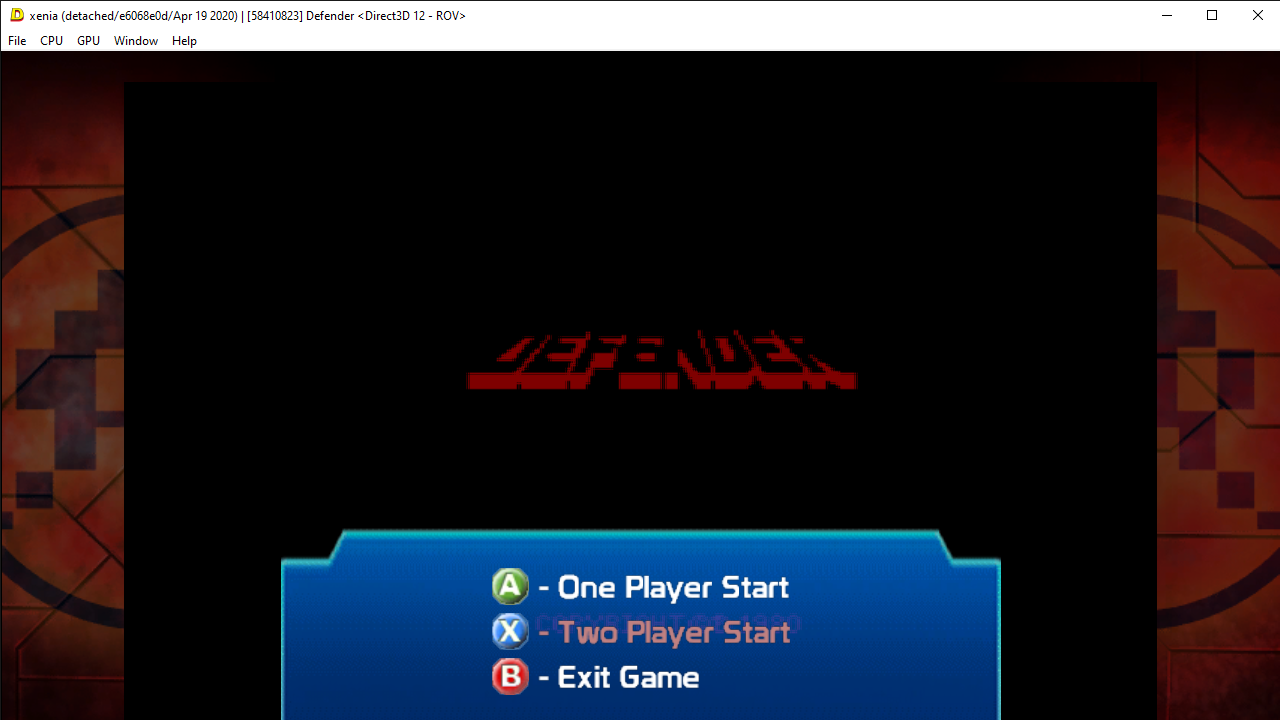 58410823 - Defender · Issue #137 · xenia-project/game-compatibility · GitHub