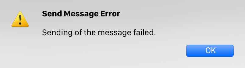 "Sending of the message failed" using quick reply feature · Issue #1327 ...