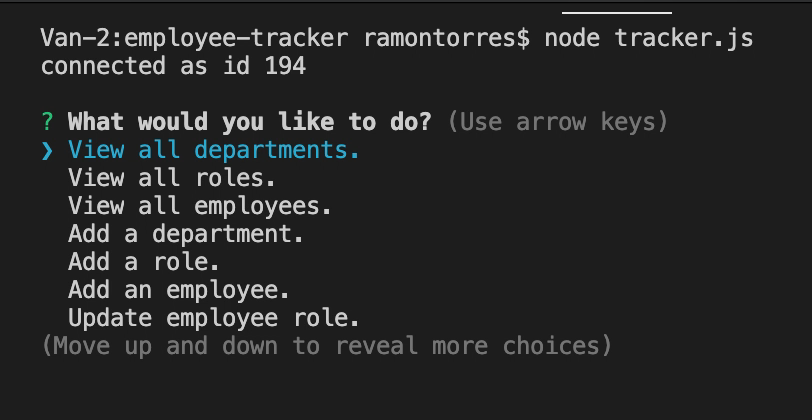GitHub - mrramontorres/employee-tracker