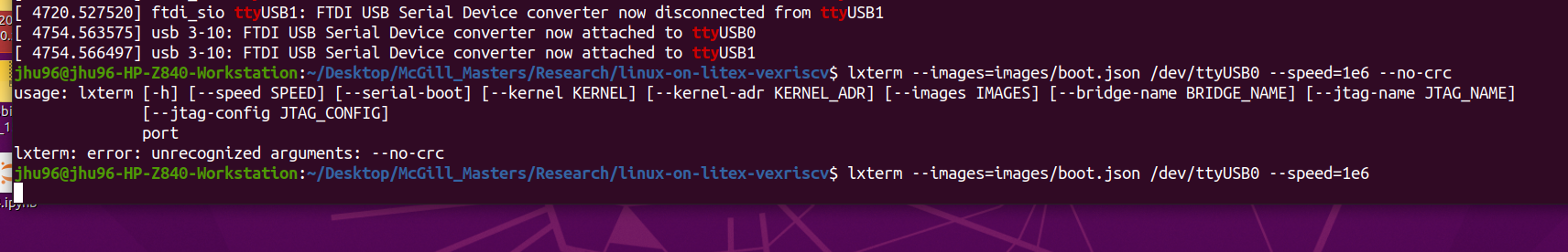 Loading bit stream error for kc705 board · Issue #207 · litex-hub/linux-on-litex-vexriscv · GitHub